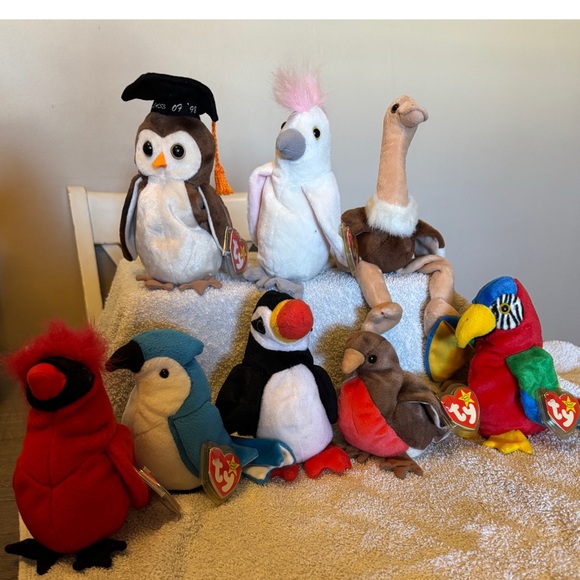 Ty | Small Pets | Ty Beanie Babies Colorful Bird Plush Set | Poshmark